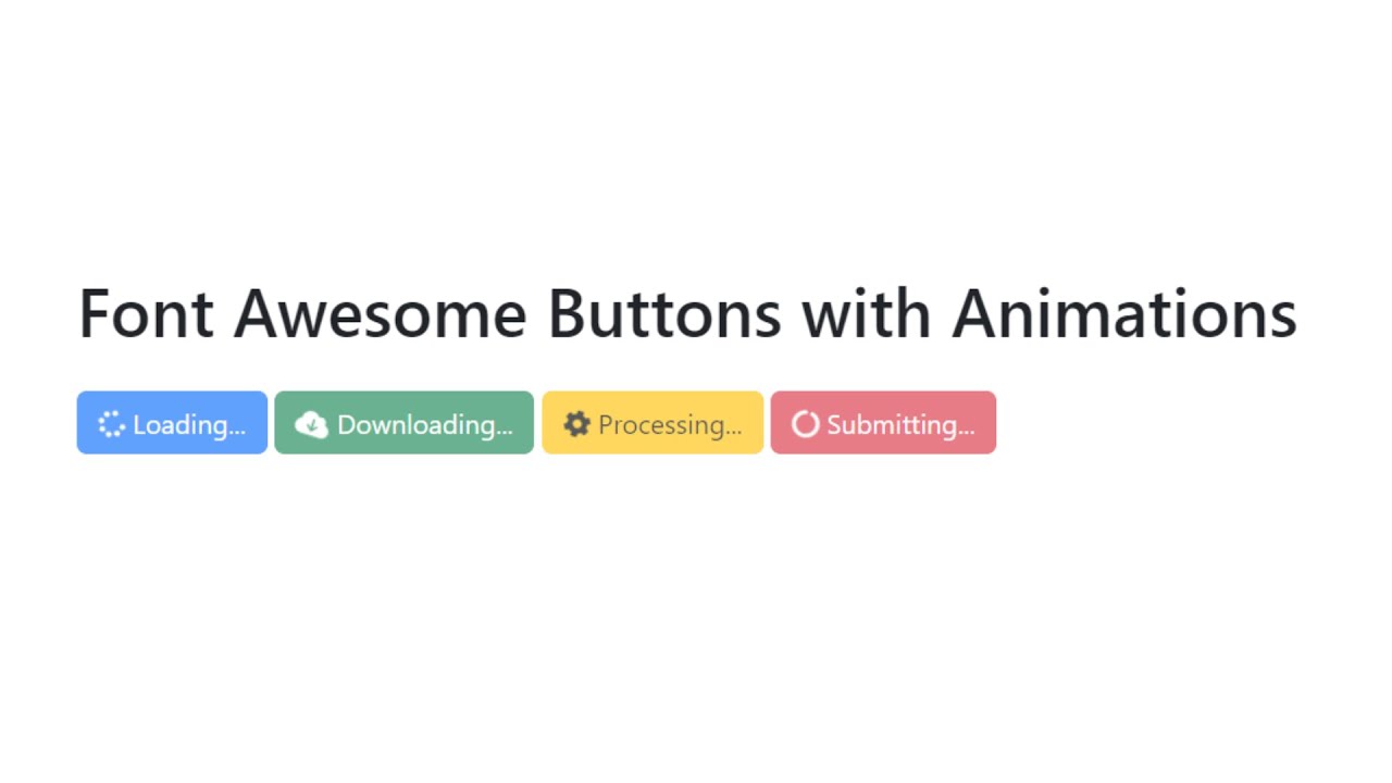 Bootstrap Button Design Animation | Bootstrap Animated Buttons Button ...
