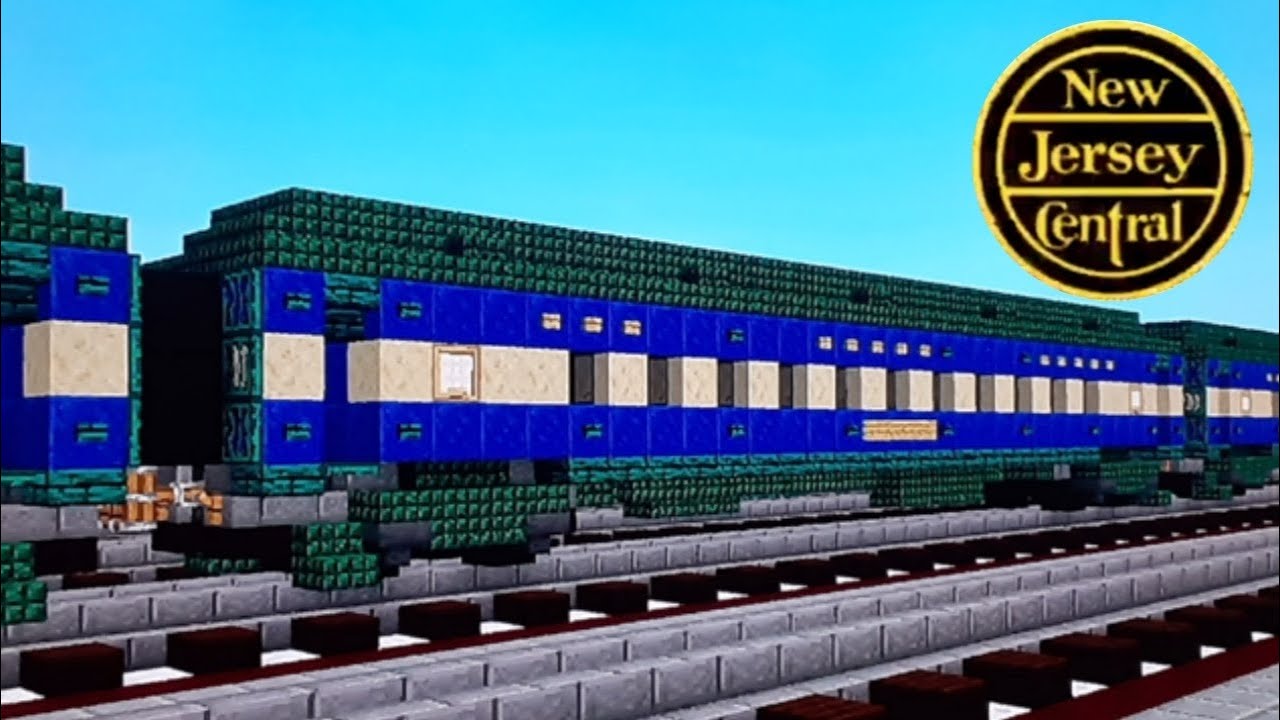 Minecraft Central Railroad Of New Jersey CNJ (The Blue Comet) Passenger ...