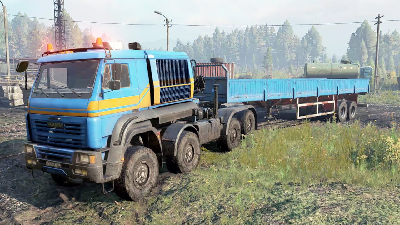 Nueva Bestia Camión Todoterreno Azov 64131 | #76 SnowRunner - YouTube