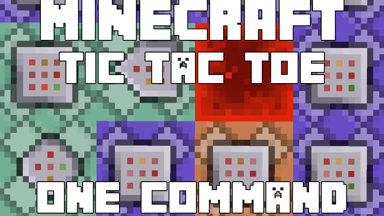 Minecraft | One command Tic Tac Toe - YouTube