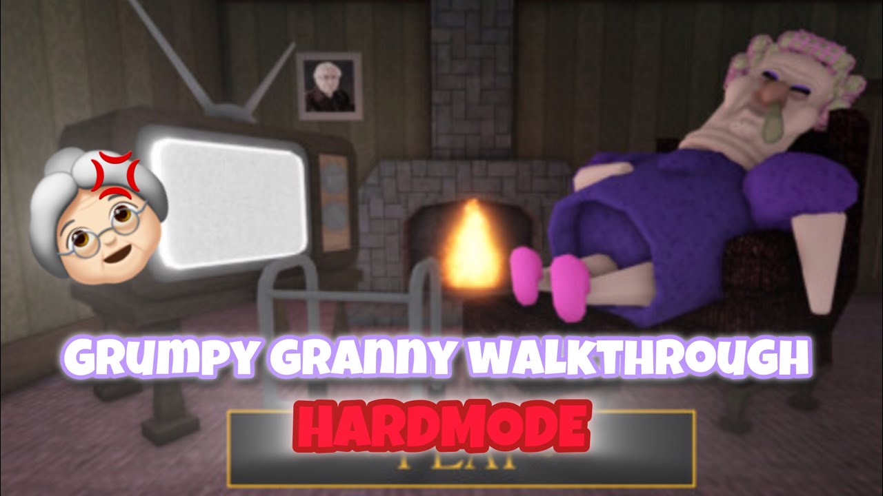 Roblox grumpy granny walkthrough HARDMODE #roblox #robloxobby - YouTube