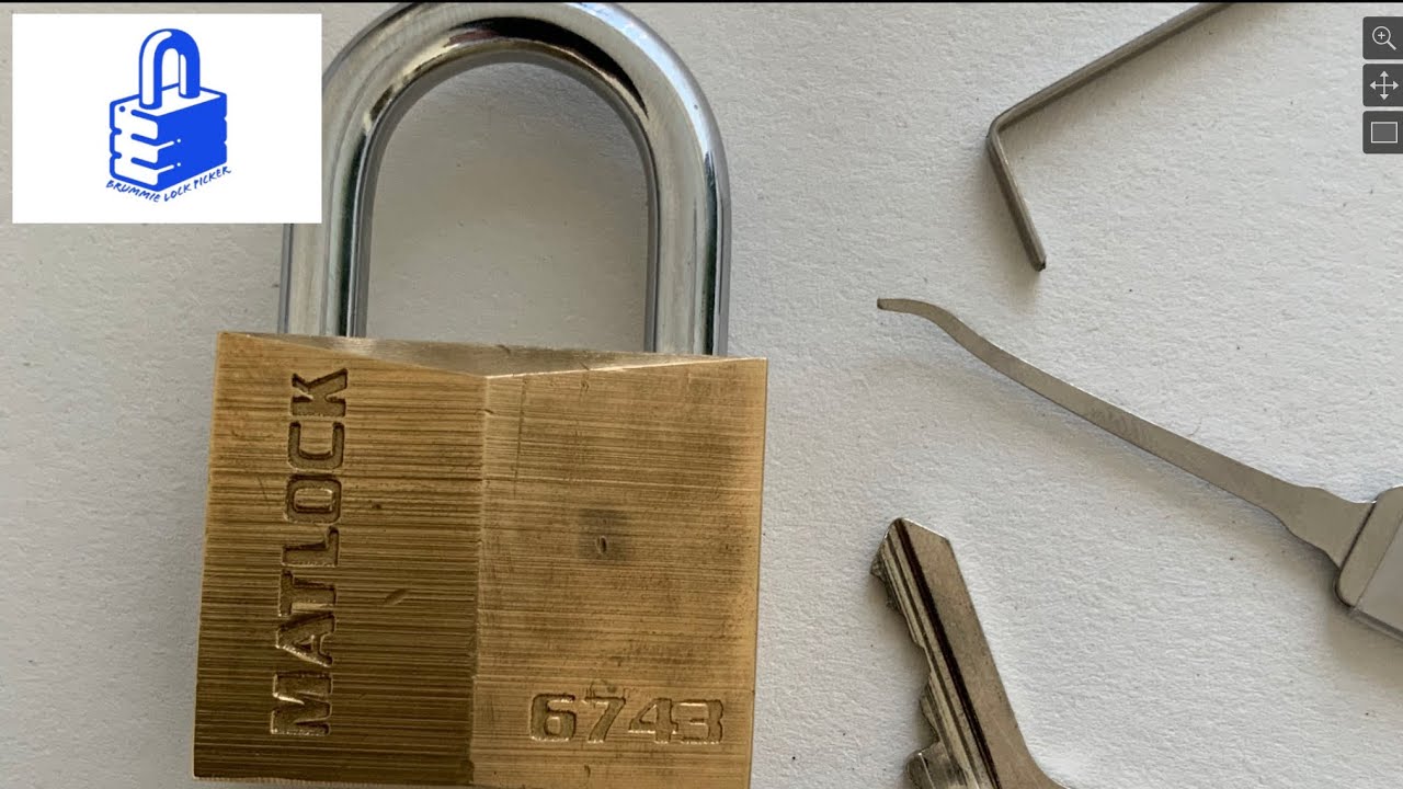 (23) Lock Picking for Beginners- Matlock 6743 practice padlock with ...