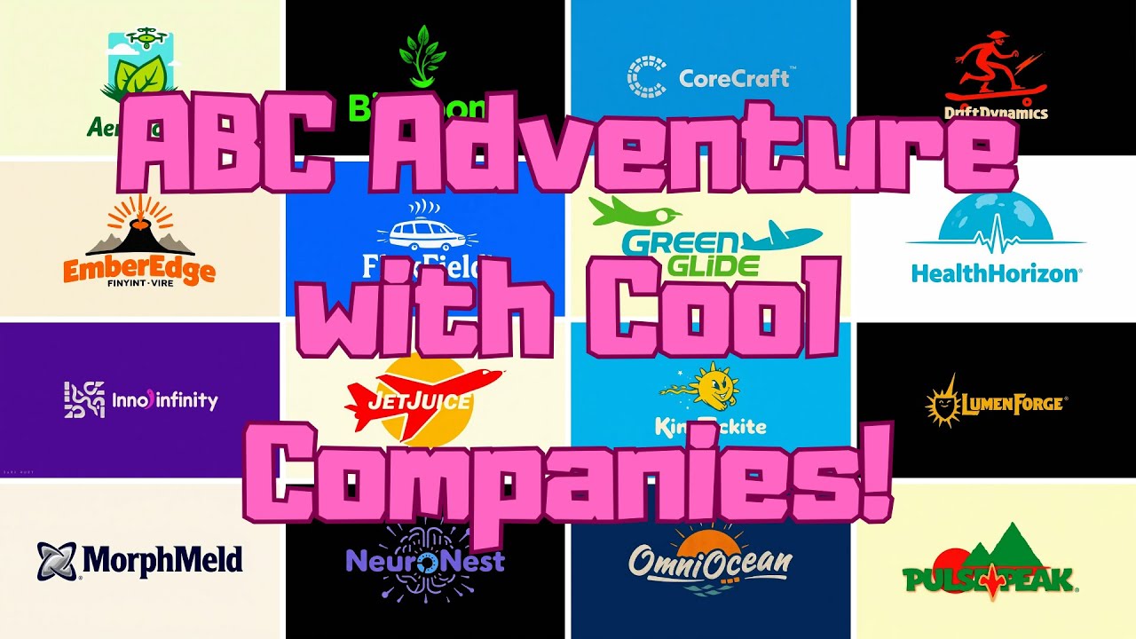 Imaginary Companies Logo Collection with Alphabet Song Part 8 | Kids ...