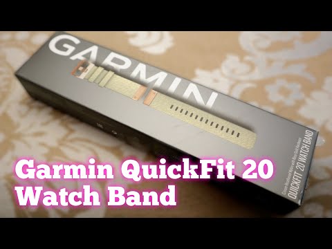 Garmin QuickFit 20 Nylon Band Rose Gold Unboxing