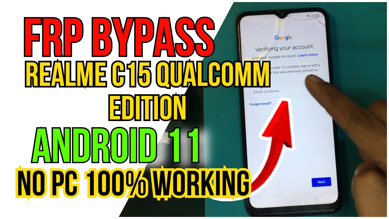 Realme C15 Qualcomm Edition Frp Bypass | RMX2195 Google Account Bypass ...