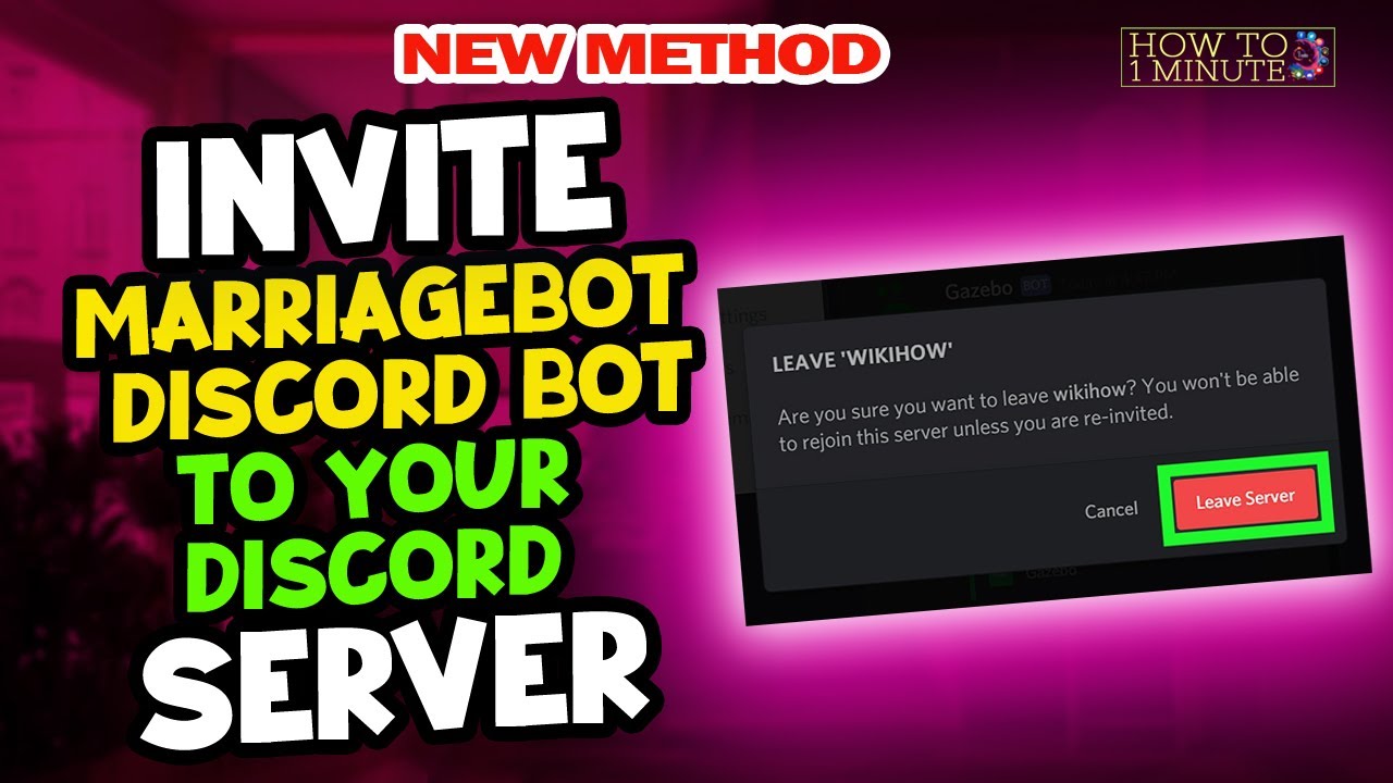 Invite MarriageBot Discord Bot to Your Discord Server 2025 - YouTube