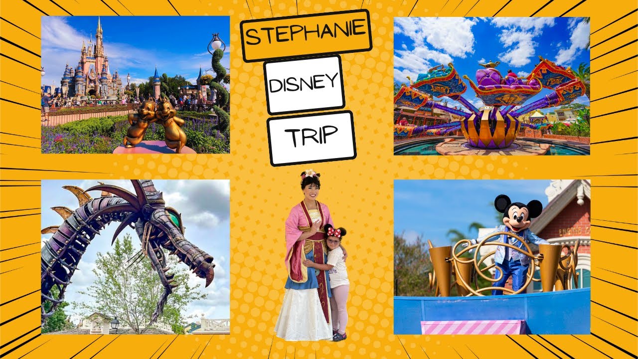 Disney ride with Stephanie roller coaster, parade, and Mickey.... - YouTube