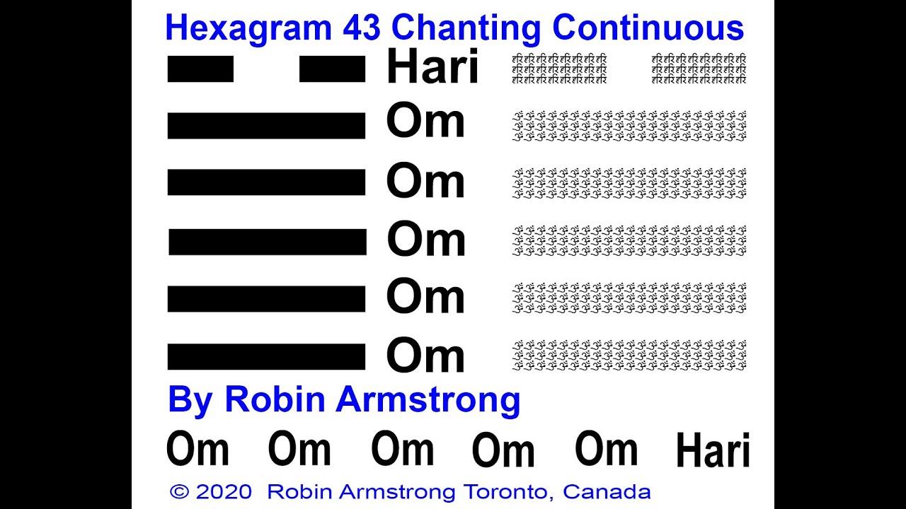 Hexagram 43 Chanting Continuous - YouTube