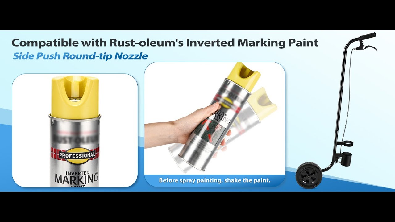 Side Push Marking Paint Wand, Compatible with Inverted Marking Paint ...