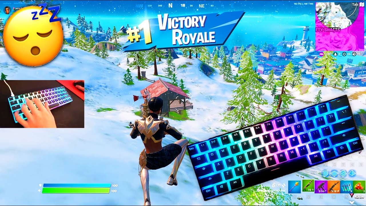 [1 HOUR] Chill & Relaxing Mechanical Keyboard Sounds 😴 ASMR 😍 Fortnite ...