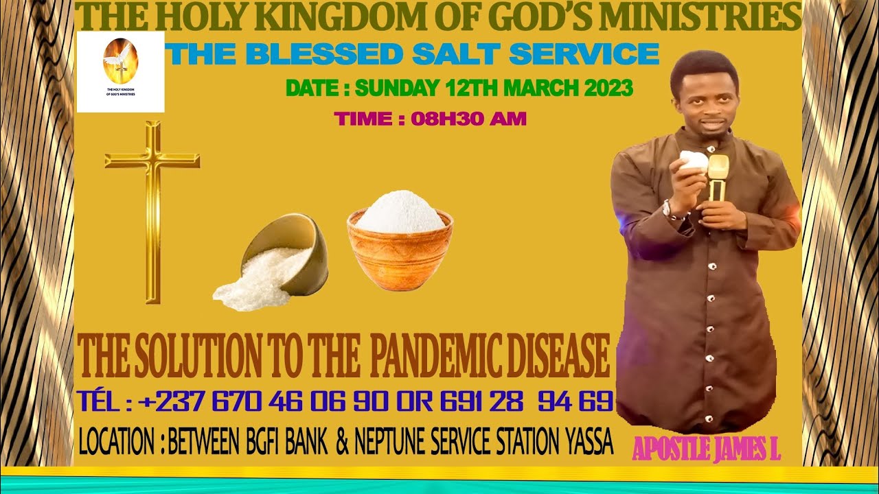 BLESSED SALT A SOLUTION TO THE PANDEMIC DISEASE - YouTube