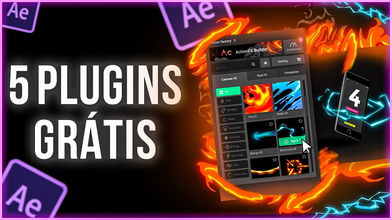 5 Plugins GRÁTIS do After Effects para OTIMIZAR seu tempo - YouTube