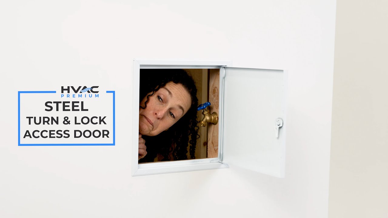 Installing a Steel Turn-Lock Access Door | HVAC Premium - YouTube