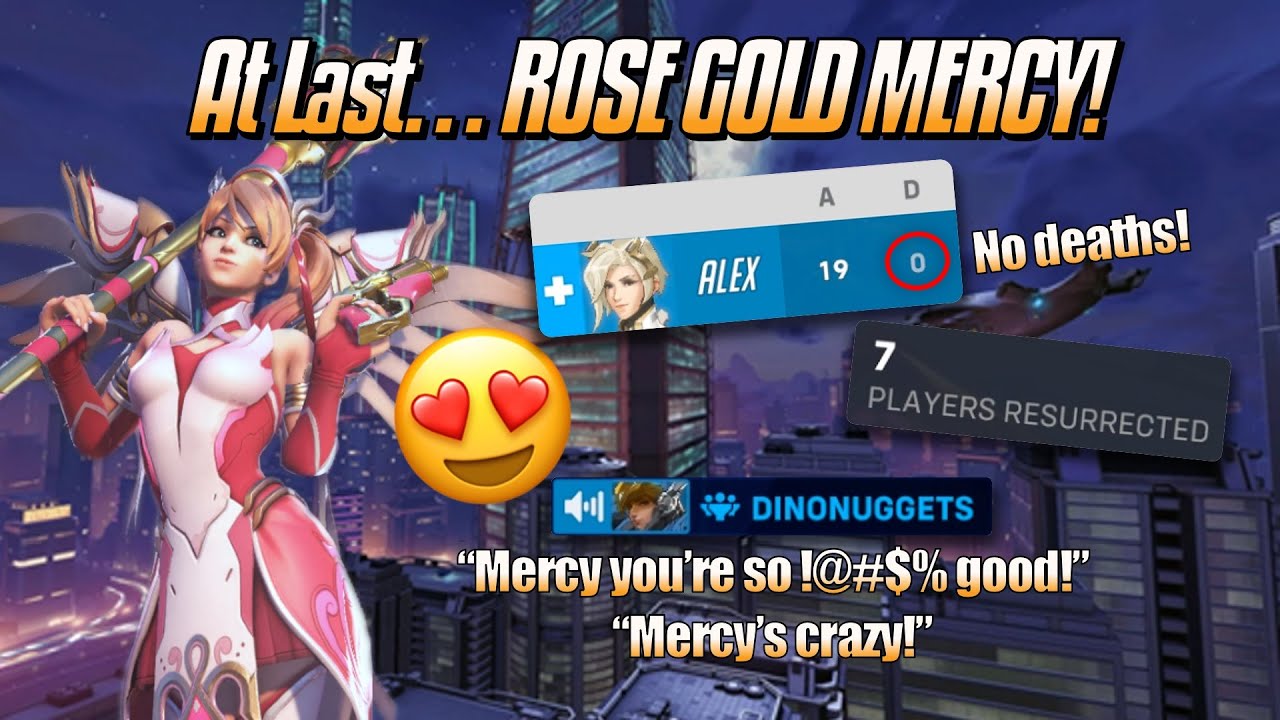 At Last... ROSE GOLD MERCY! 😍 - Mercy Gameplay & Commentary - Overwatch ...