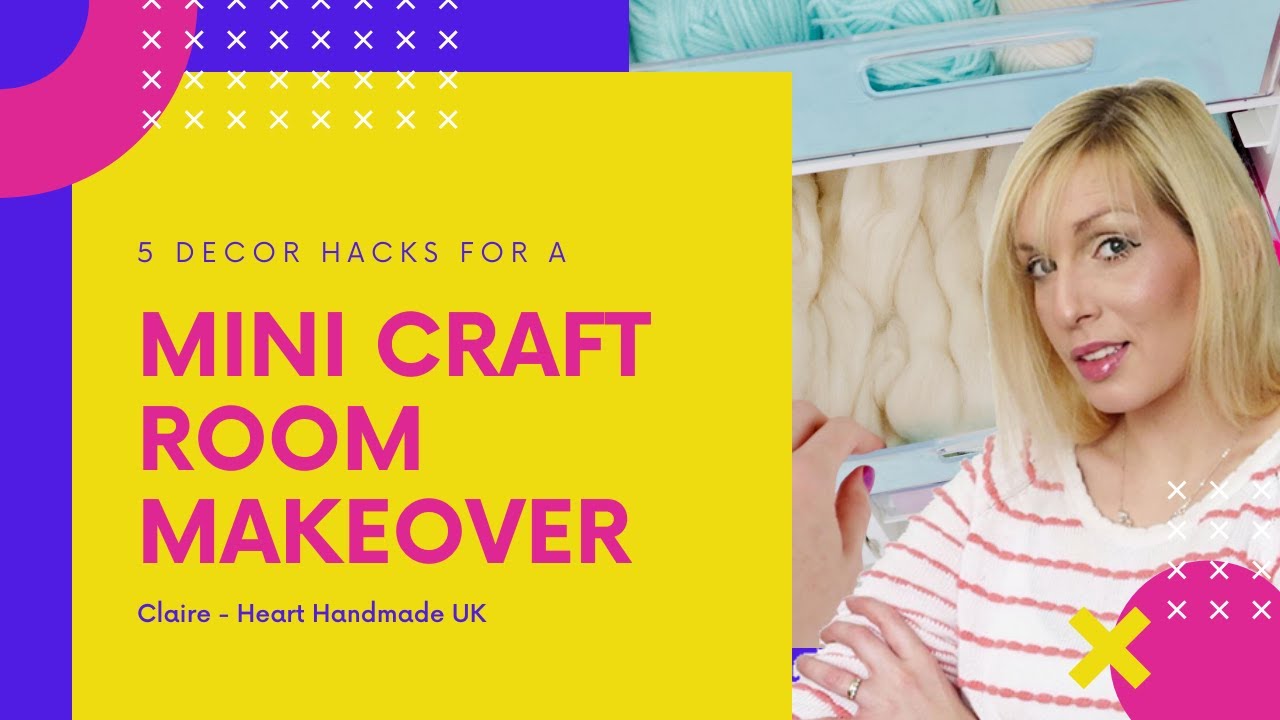 5 [Quick] Craft Room Decor Hacks For A Mini Craft Room Makeover - YouTube