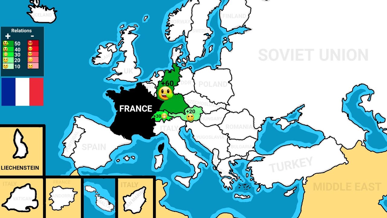 Relations between European countries in the 80s [western countries ...