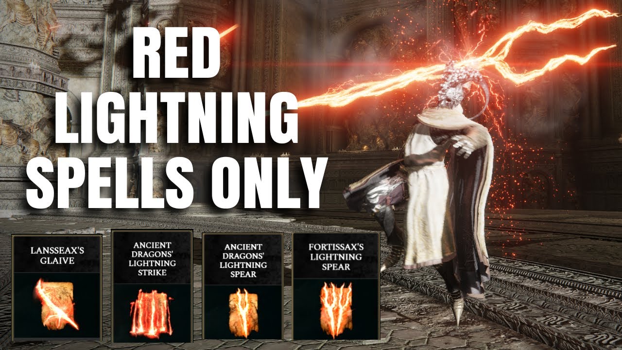 Red Lightning Spell Only Run Elden Ring- YOUWY VOD - YouTube