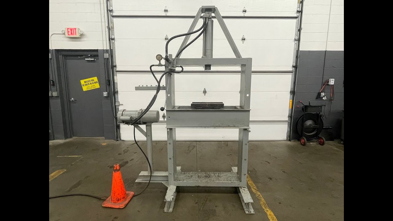 H-Frame Shop Press, Hydraulic/Electric, Wired 220 Volt Single Phase ...