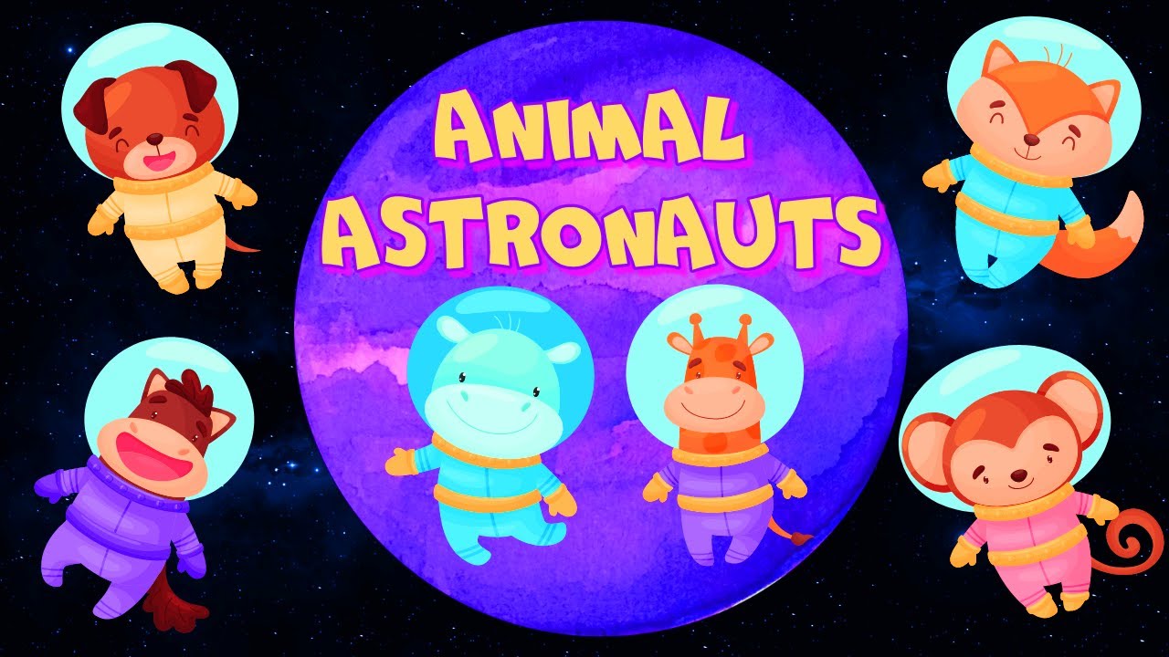 Animal astronauts in Velcro games: tiger, penguin, dog, fox, pig - YouTube