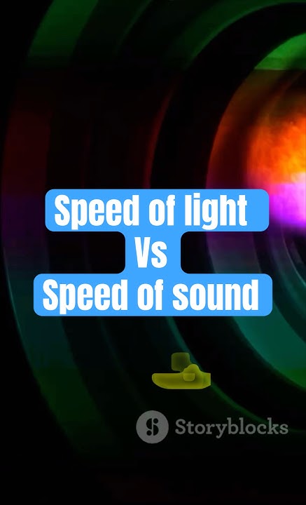 Speed of light versus speed of sound.Explained with example #speed # ...