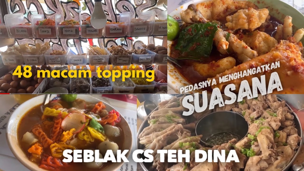 SEBLAK CS TEH DINA. SEBLAK DENGAN TOPPING TERBANYAK DI DUNIA! SAMBALNYA ...