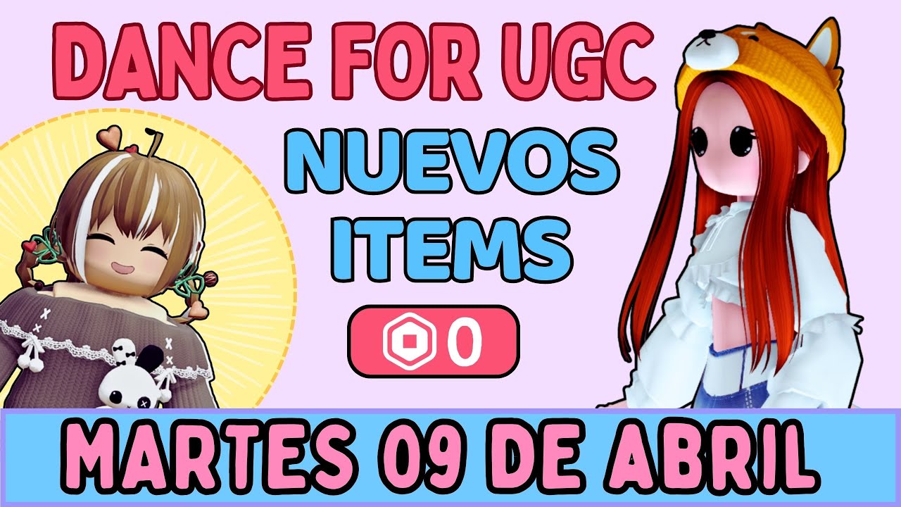 📢 ITEMS QUE VIENEN [9/4] EN DANCE FOR UGC EN ROBLOX #roblox #free #item ...