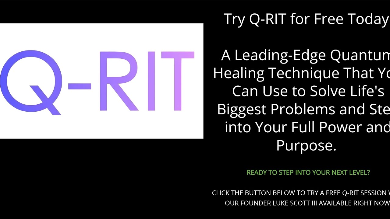 What Exactly is Q-RIT Quantum Healing Therapy? - YouTube