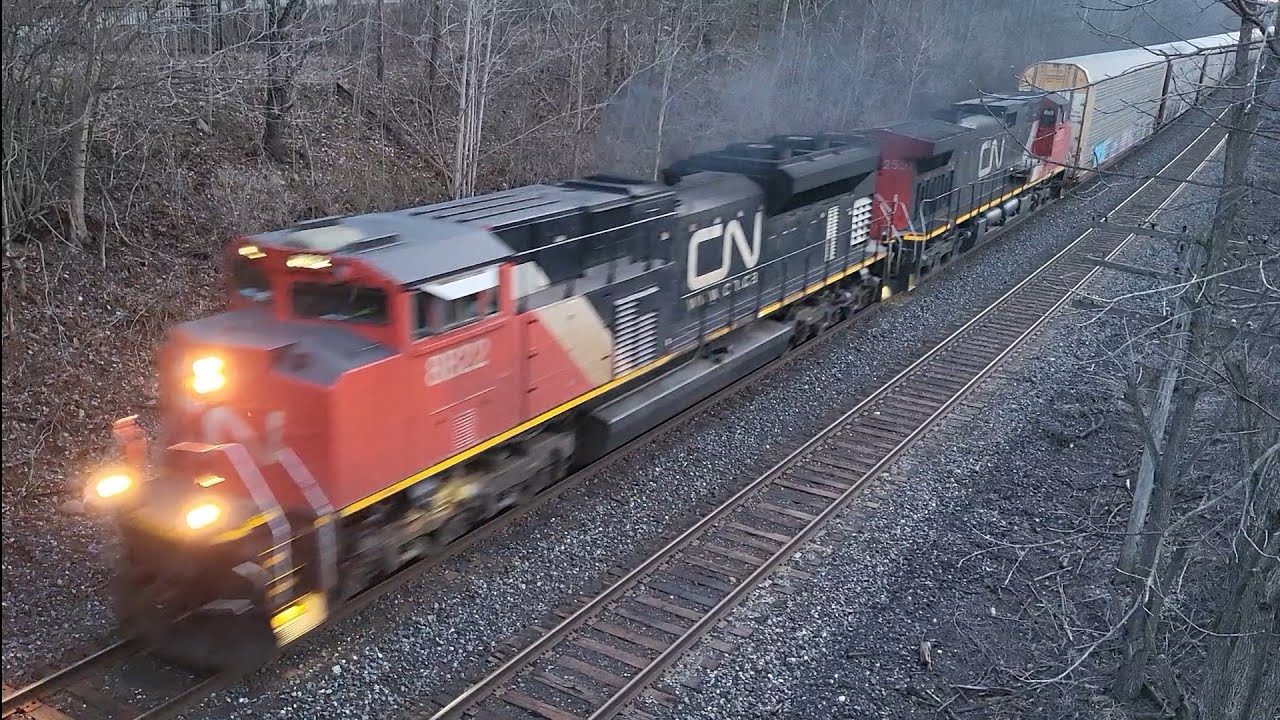 CN CARGO TRAIN London Ontario 03-03-2024 - YouTube