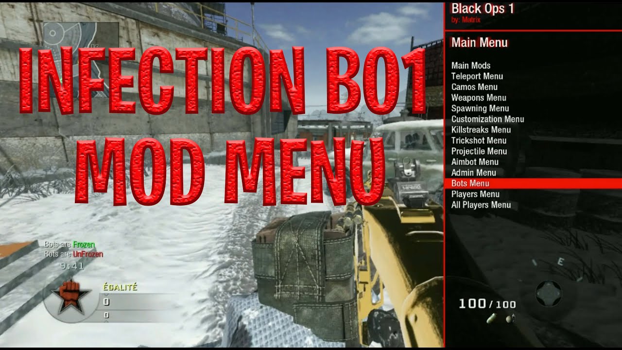 How to get a mod menu in black ops 1 - YouTube