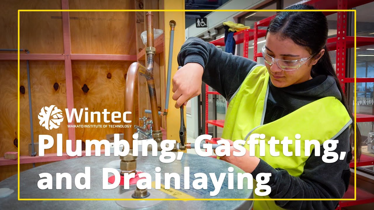 Study Plumbing, Gasfitting, and Drainlaying | Waikato Institute of Technology | Wintec - YouTube