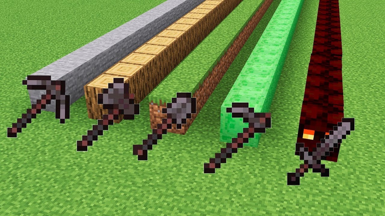 which netherite tool is faster ? #minecraft - YouTube