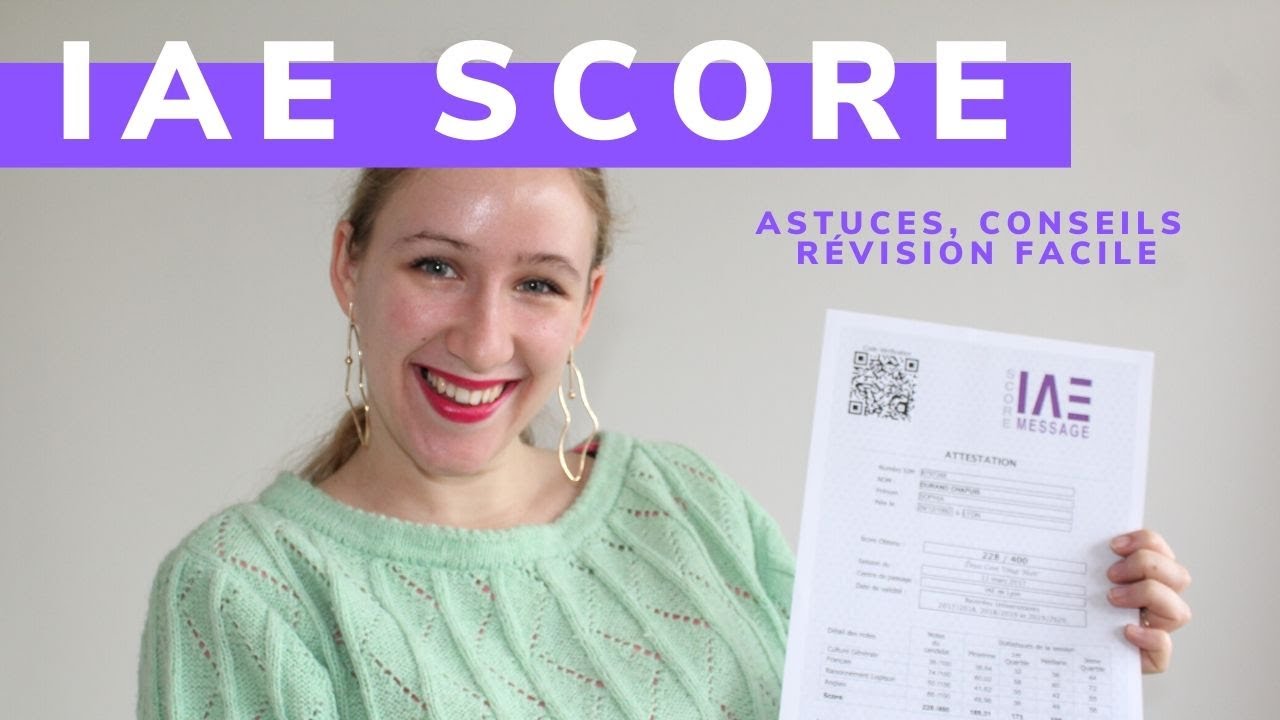 IAE Score: comment réussir l'exam, programme d'entraînement, docs ...