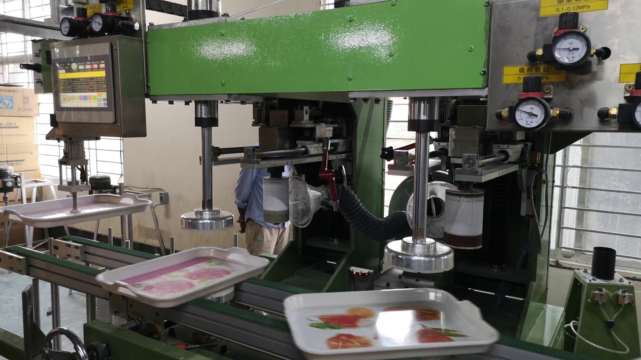 auto melamine tableware grinding machine,www.melaminemould.com - YouTube