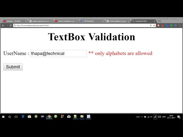 38 Textbox Validation In Javascript Javascript Answer 38-textbox-validation-in-javascript-javascript-answer