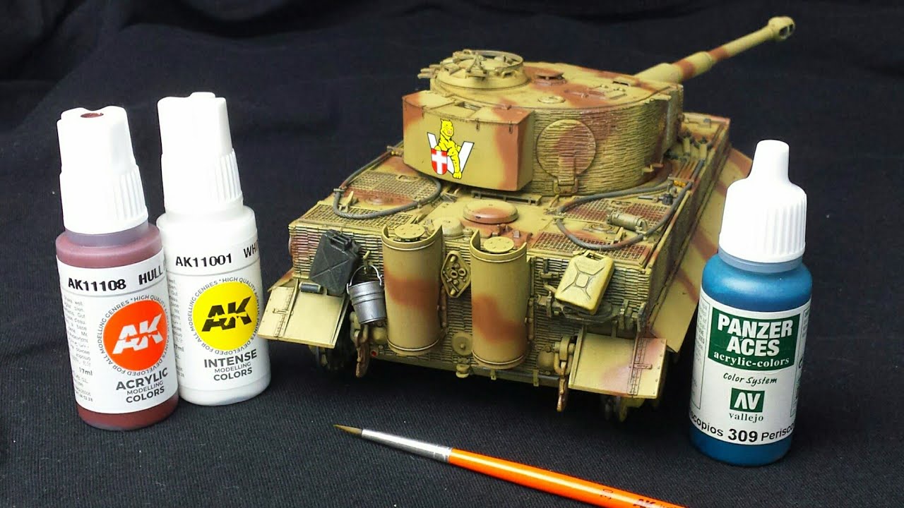 Painting 1/35 Panzer Tools and Accessories - 506 sPzAbt 1944 - YouTube