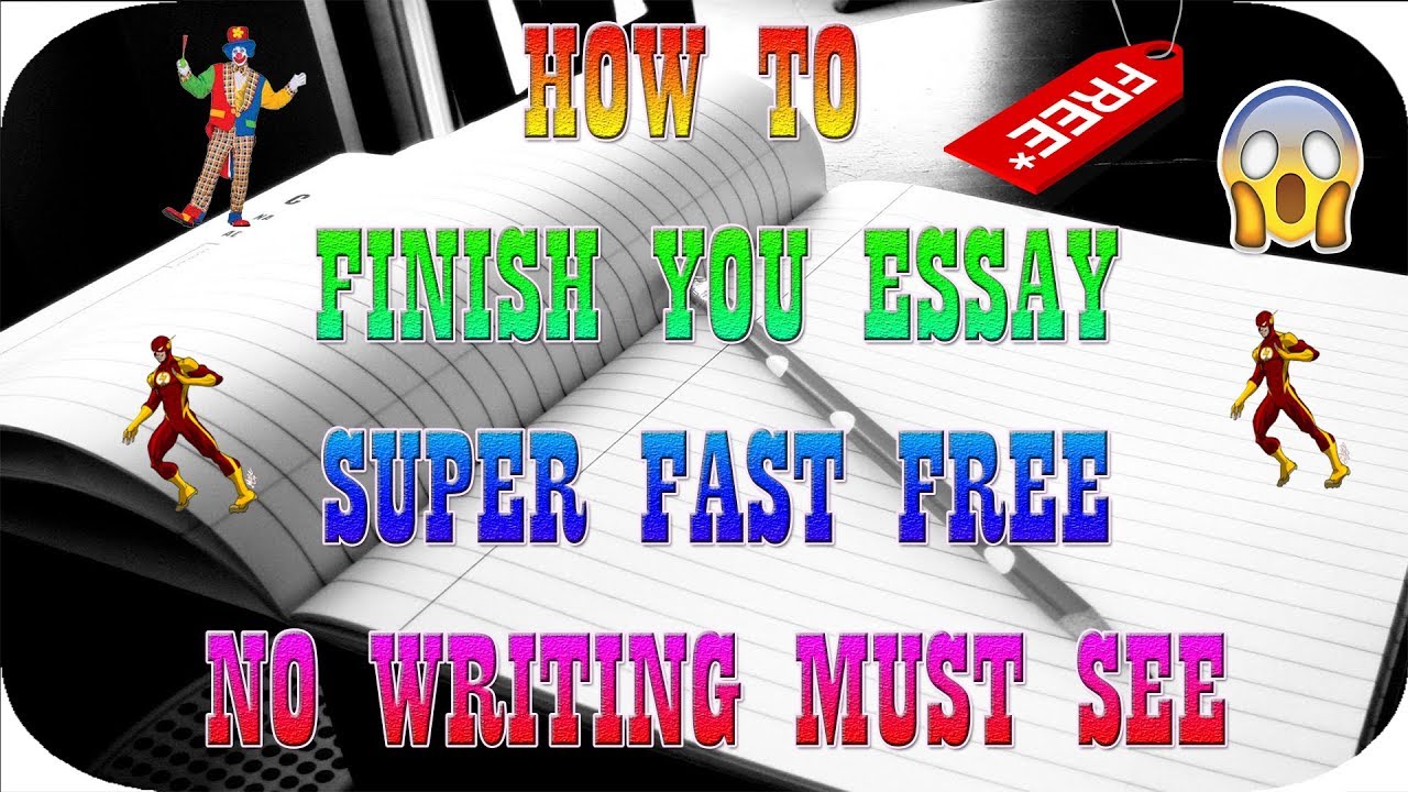 HOW TO TYPE A GREAT ESSAY FAST IN 2017 FOR HOMEWORK 2018 - YouTube