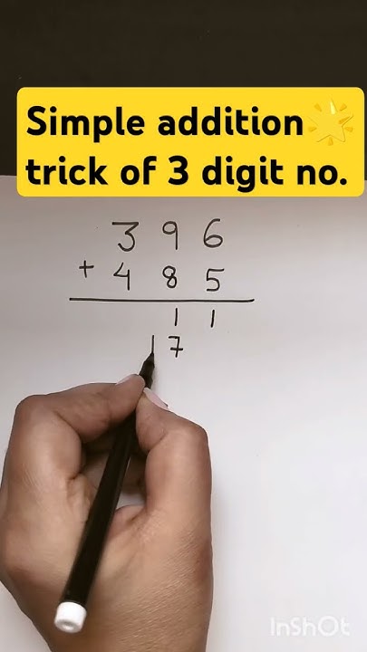Easy addition trick of 3 digit no.#shorts#shortvideo#shortfeed#maths#education#viralvideo # ...