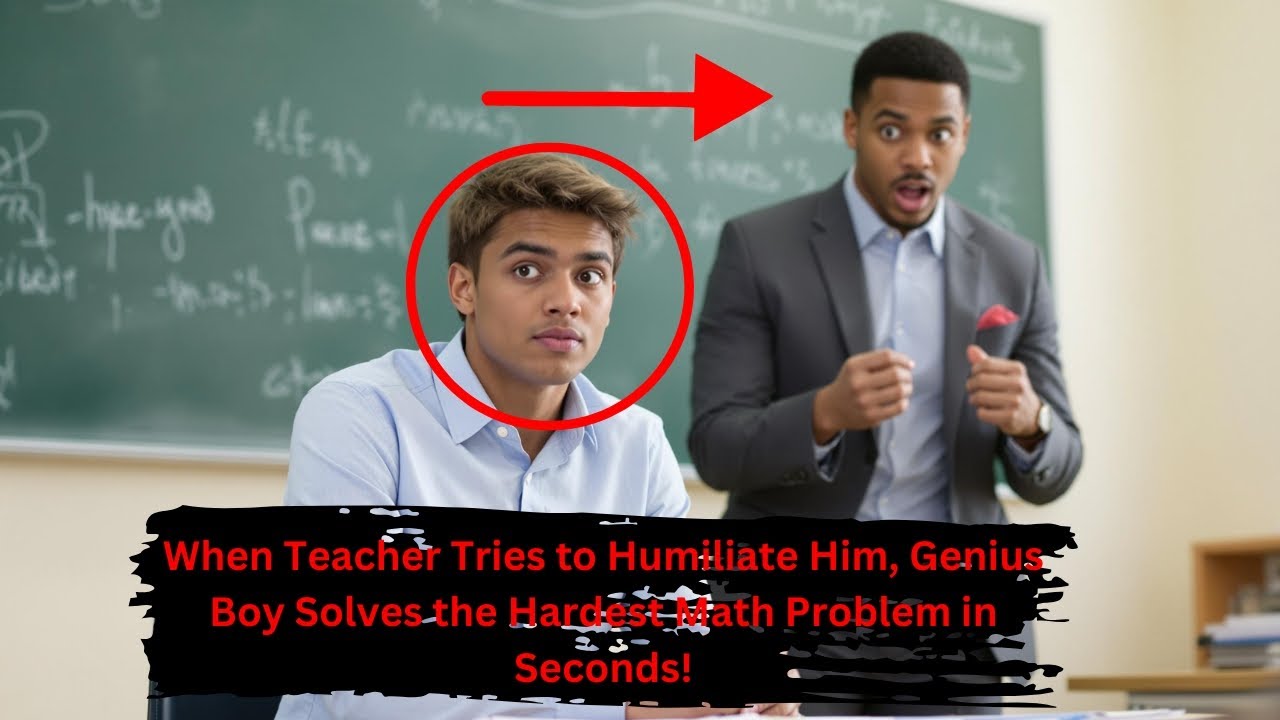 When Teacher Tries to Humiliate Him, Genius Boy Solves the Hardest Math ...