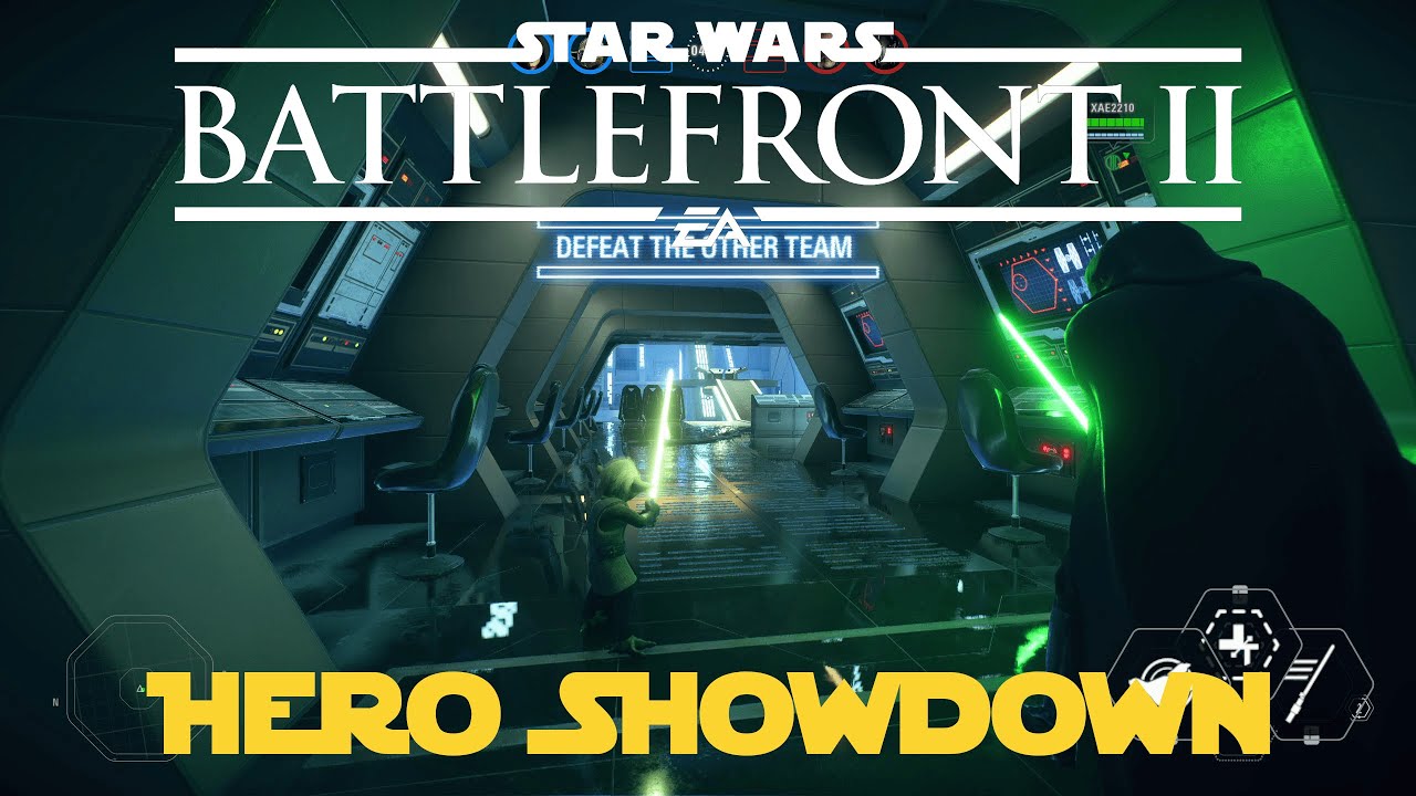 Star Wars Battlefront 2 | Hero Showdown Gameplay | Anakin Beats up his ...