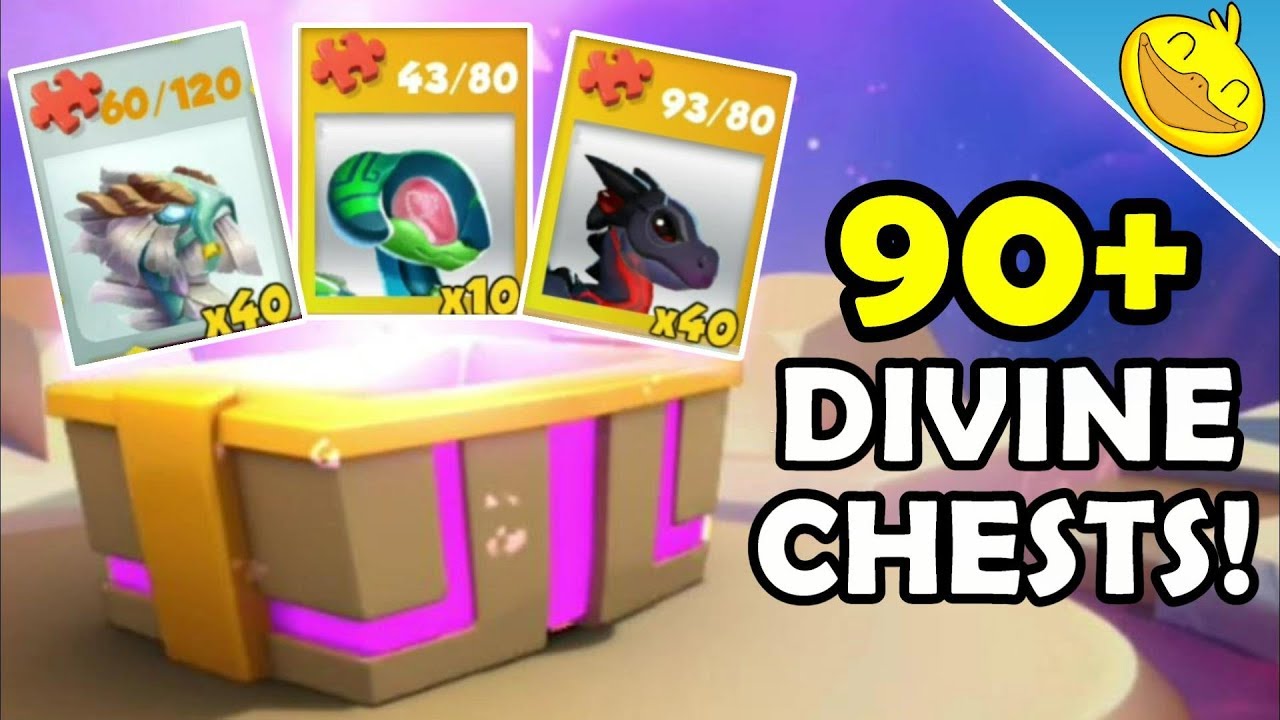 Opening 90+ MORE Divine Chests! MOLTEN DRAGON Unlocking + SWEET Luck ...