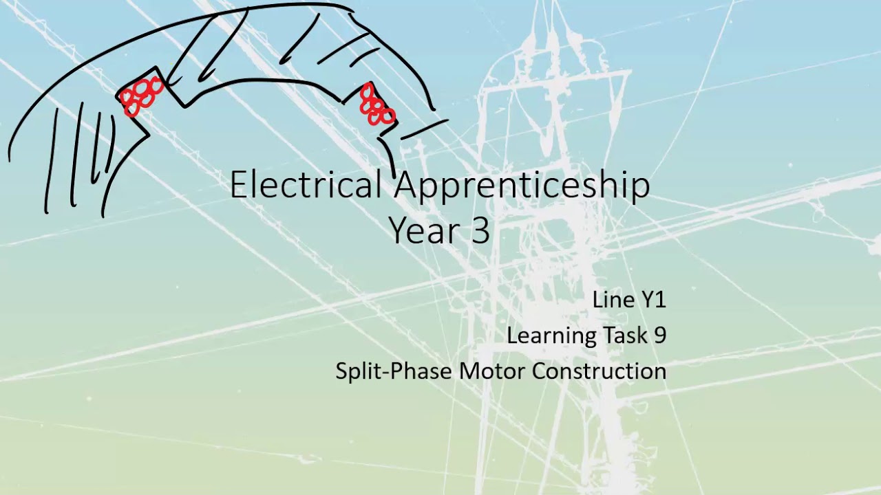 Split-Phase (single-phase) Motor construction - L3 Y1 LT9 - YouTube