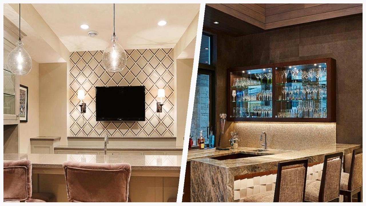 75 Brown Home Bar With Beige Backsplash Design Ideas You'll Love ⭐️ ...