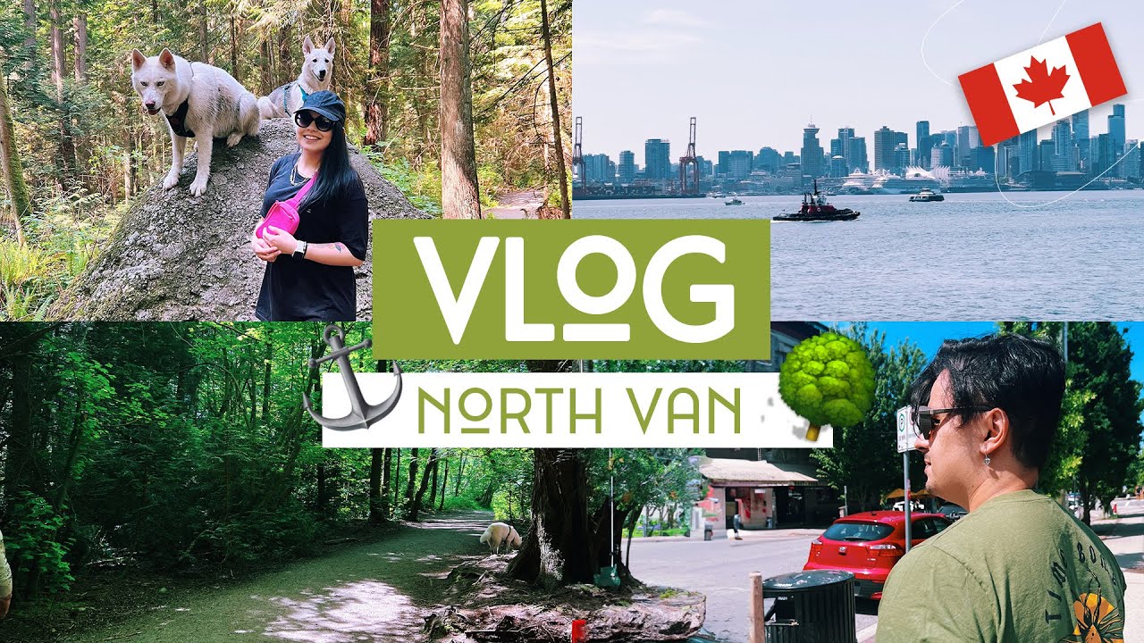PASSEANDO EM NORTH VANCOUVER! 🇨🇦🤍 - fazendo trilha 🌳, passeando no pier ...