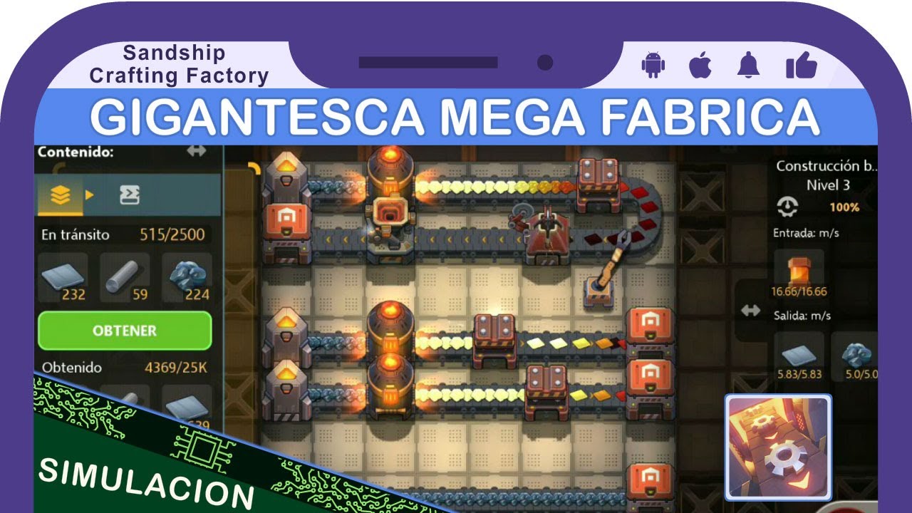 Sandship: Crafting Factory Gameplay Español Nivel 1-2 - YouTube