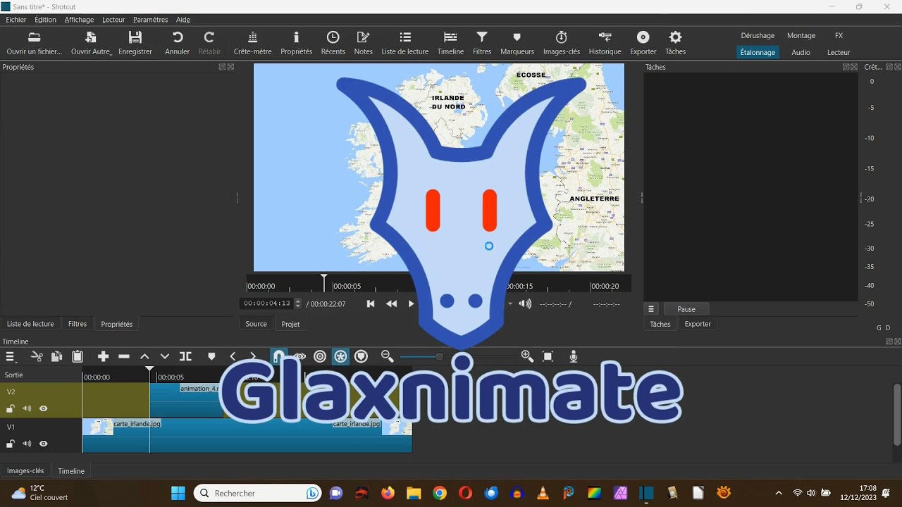 Shotcut - Tuto 10 - L'interface Glaxnimate 1 - YouTube