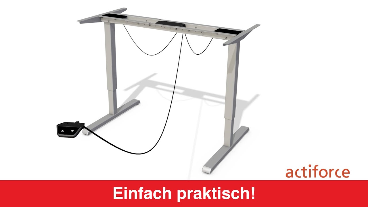 Actiforce Schreibtischgestell Steelforce Pro 300 - YouTube