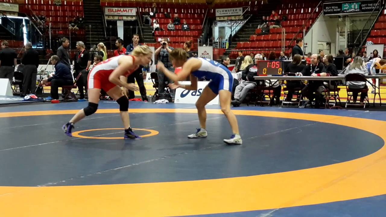 2016 Canadian Senior Championships: 53 kg Hannah Franson vs. Jade ...