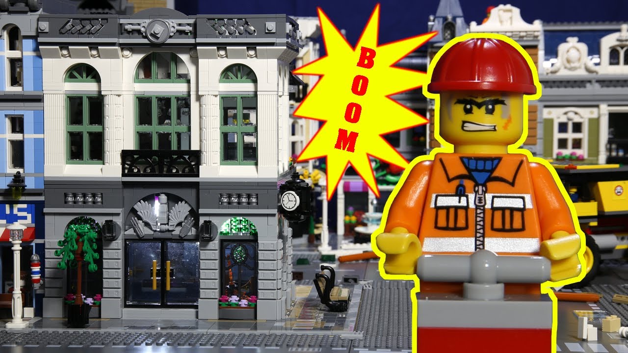 Lego BrickBank Demolition/Explosion - Lego Construction TWO - YouTube