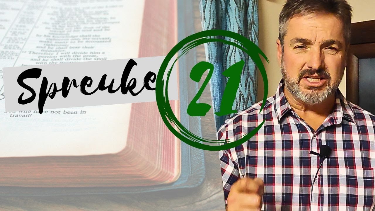 Spreuke 21 - Past. Wally Rheeder - 30 05 2023 - YouTube