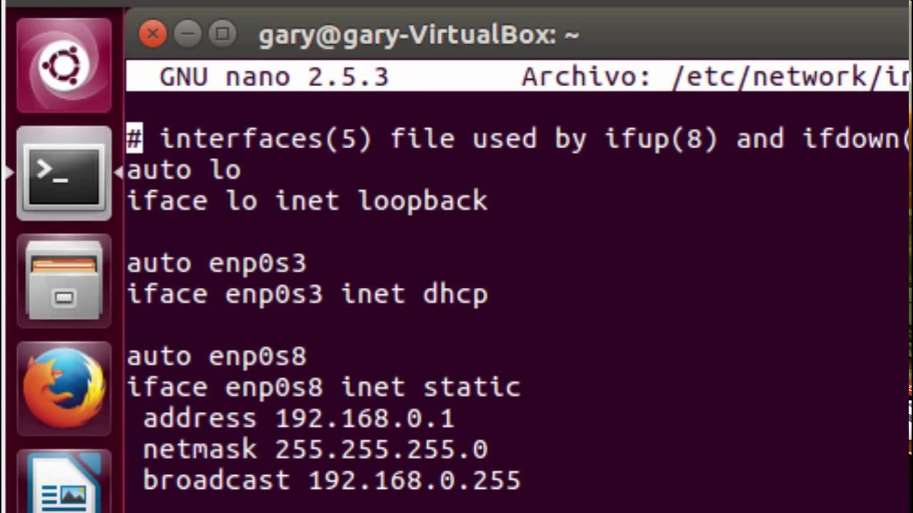 Compartir internet y dchp virtualbox ubuntu 16 04 - YouTube